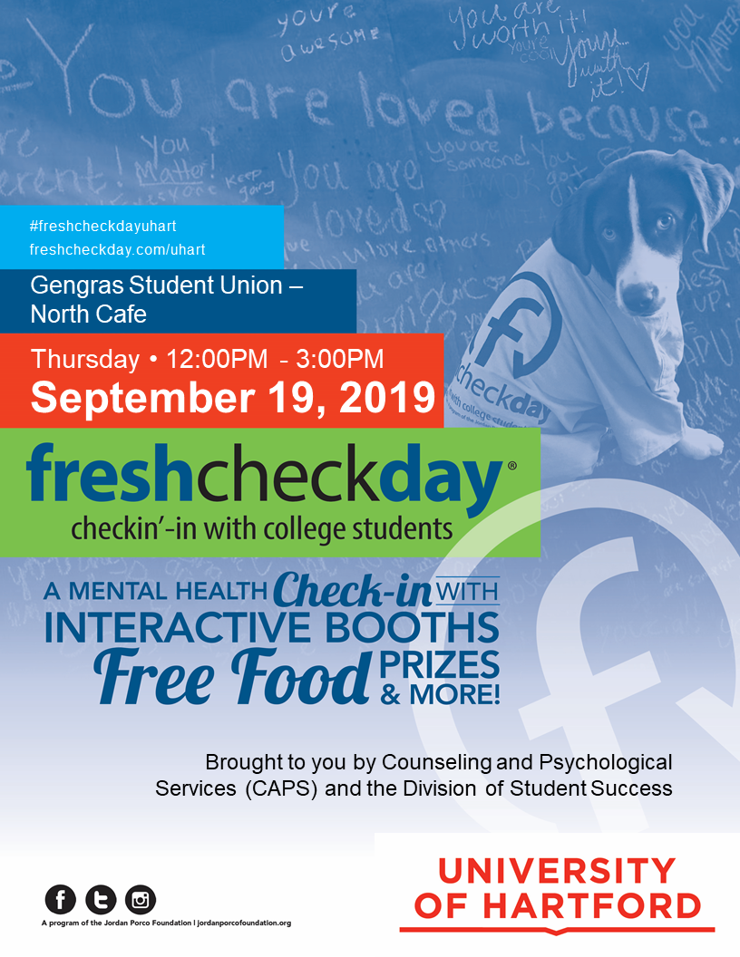 Fresh Check Day on Sept. 19 | University of Hartford