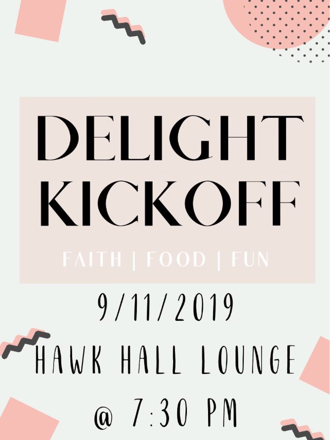 Delight Ministries Kickoff Meeting Tonight