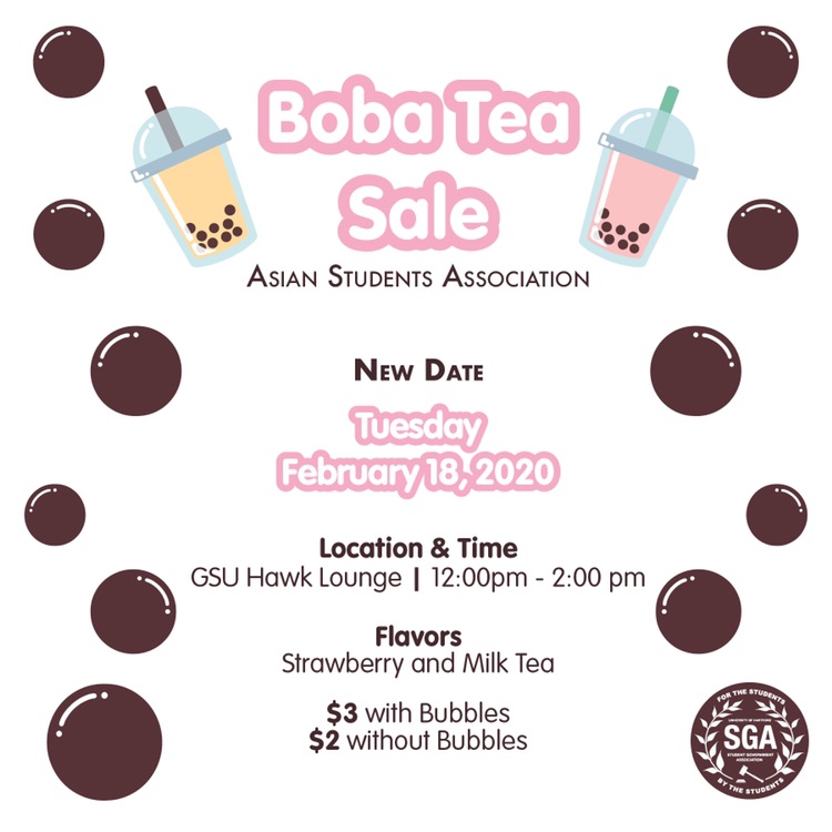 ASA Boba Drink Fundraiser Today | University of Hartford