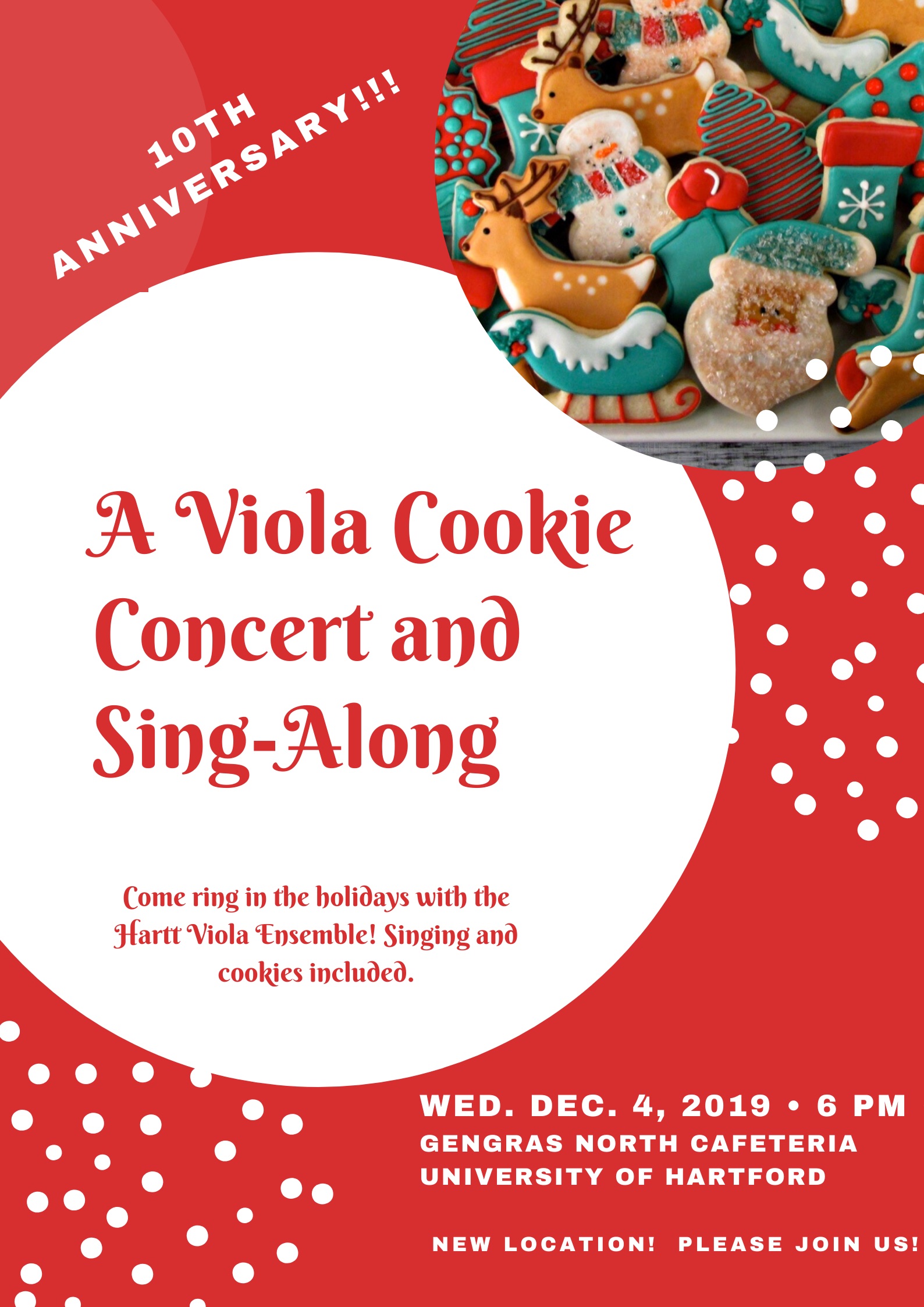 10th Anniversary of Hartt Viola Ensemble Christmas Cookie Concert on ...