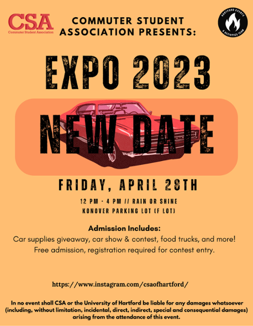 CSA Car Show on April 28 - University of Hartford