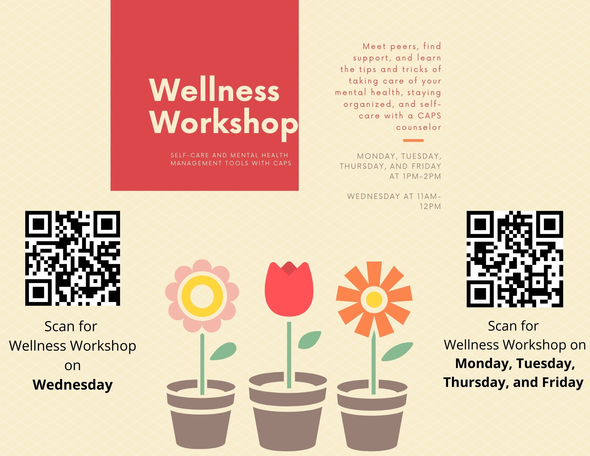 Wellness Workshop by CAPS | University of Hartford