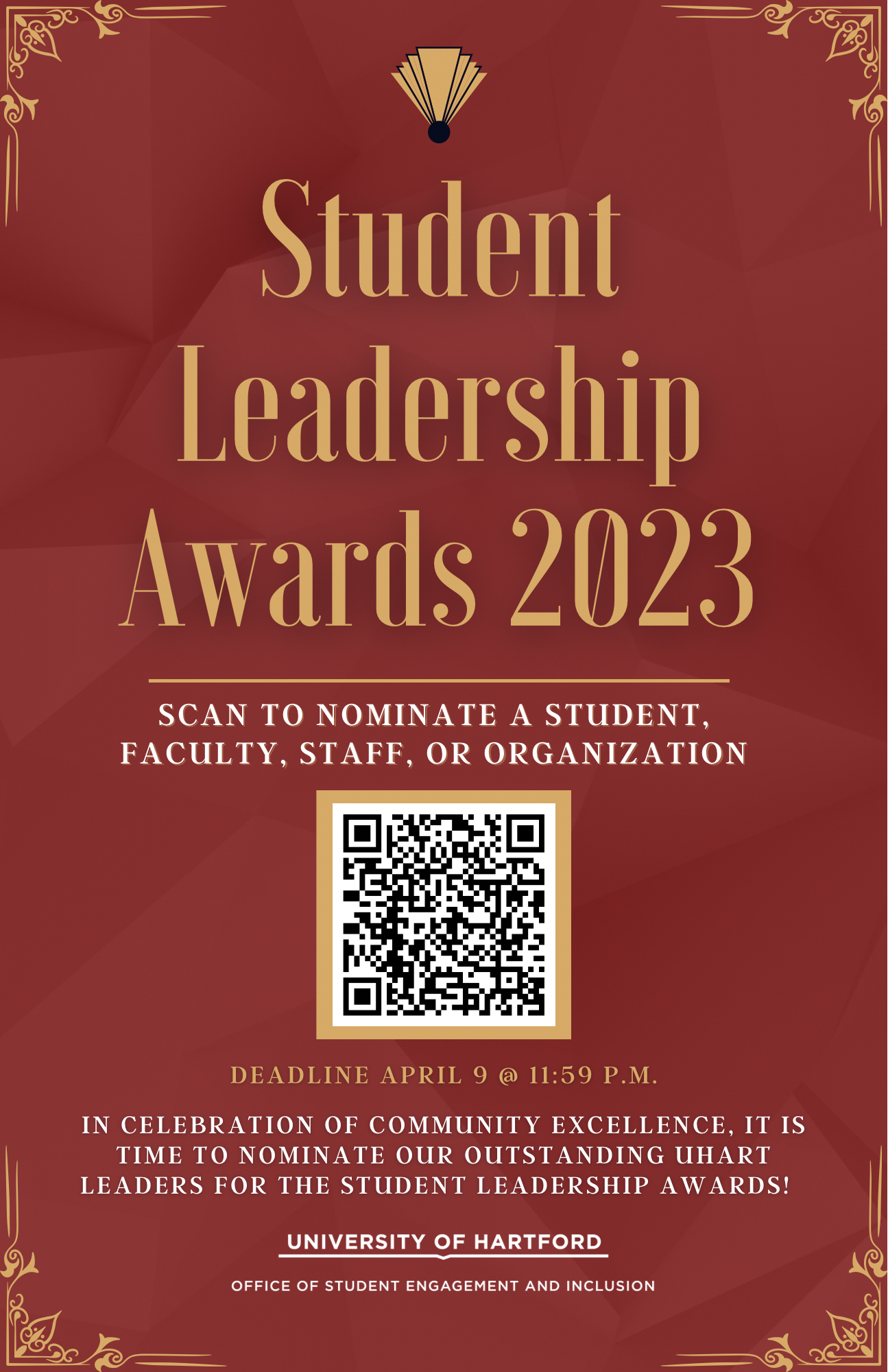 Student Leadership Award Nominations - University of Hartford
