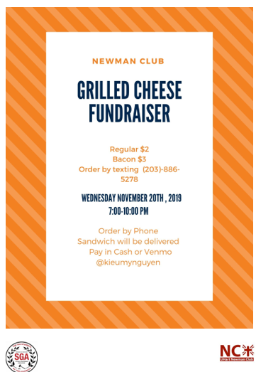Grilled Cheese Fundraiser Tonight | University of Hartford