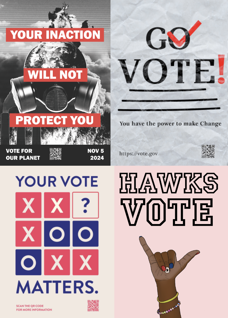 HAS Design Students Create Posters for Hawks Vote Initiative ...