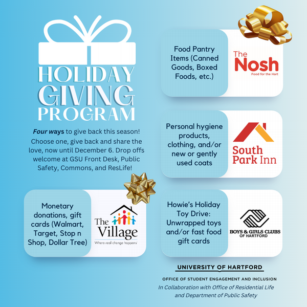 Holiday Giving Program 2023 - University of Hartford