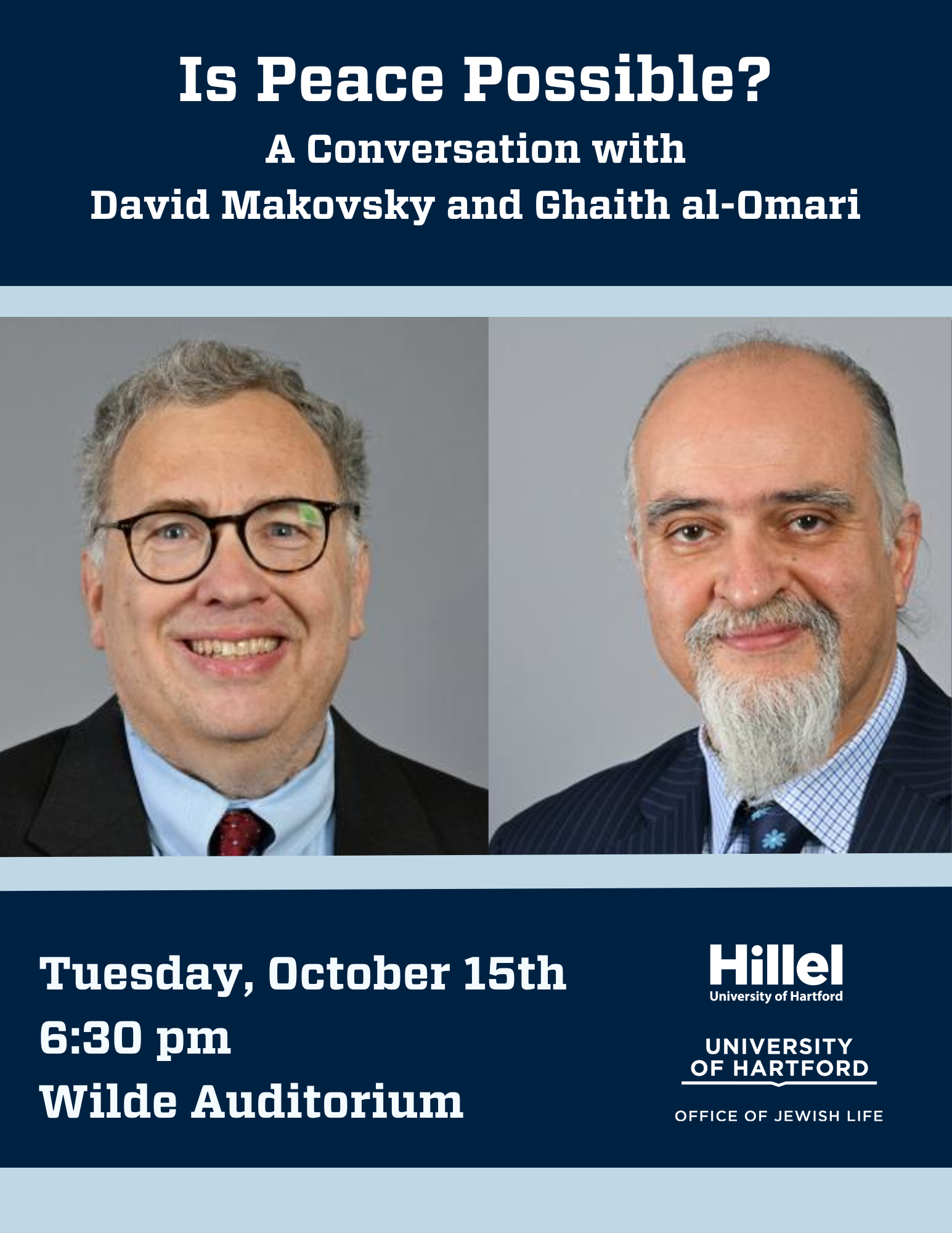 "Is Peace Possible?" with David Makovsky and Ghaith al-Omari ...