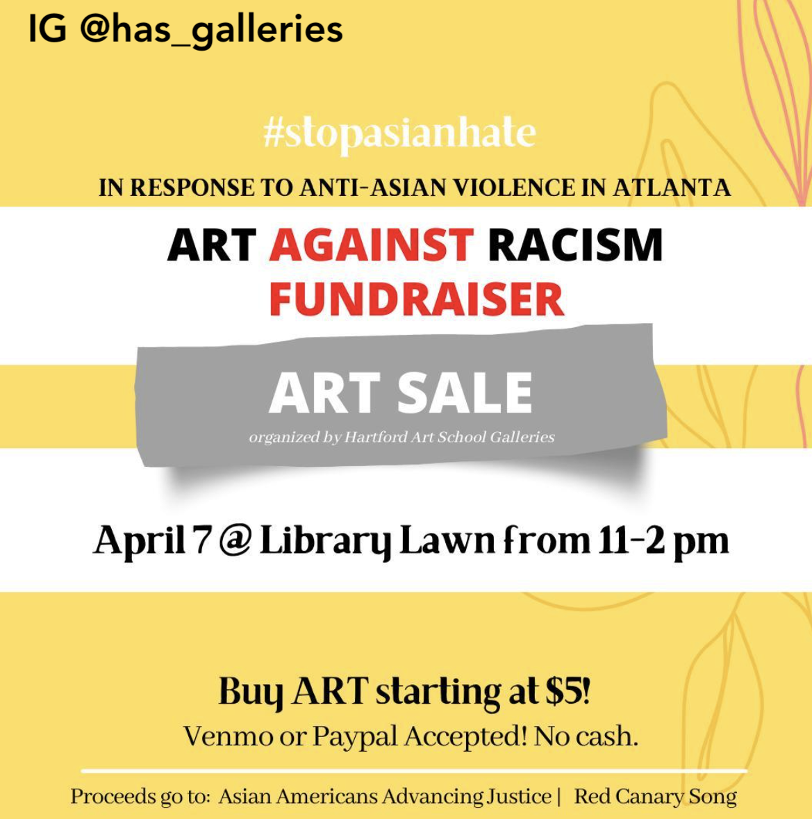 Art Against Racism Flash Fundraiser | University of Hartford