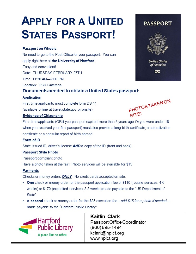 UHart Passport Day on Feb. 27 | University of Hartford