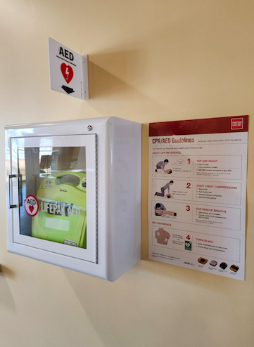 AEDs Installed Across Campus by Public Safety - University of Hartford